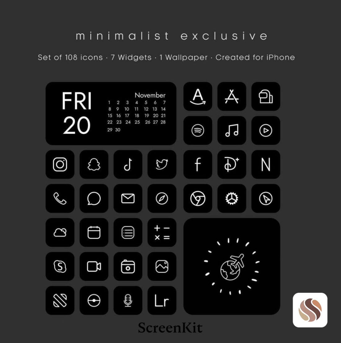 Cute and Aesthetic Homescreen Ideas - Screen Kit™