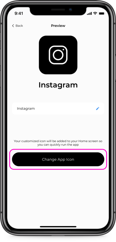 Blank Mobile App Icon