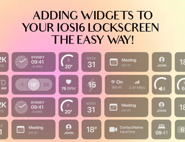 Adding Widgets to Your iOS16 Lockscreen – THE EASY WAY! - Screen Kit™