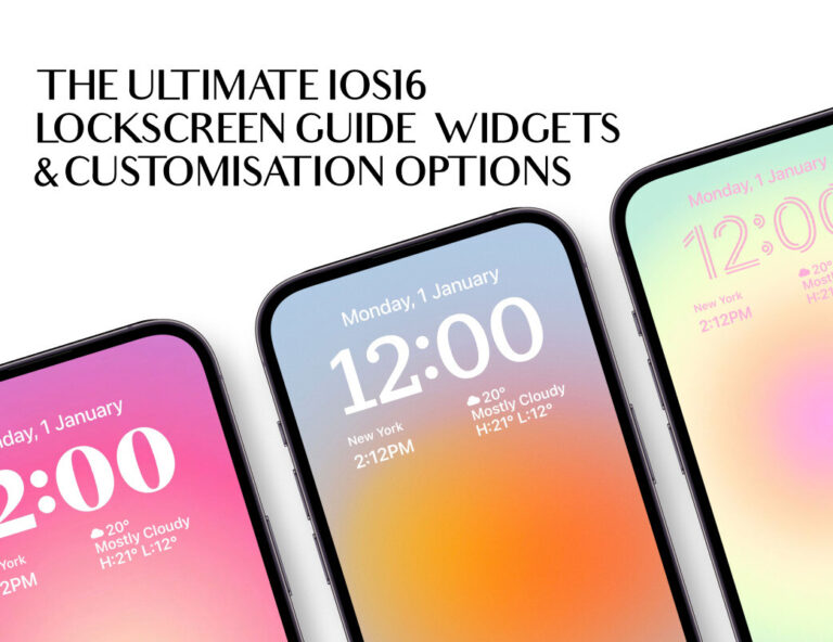 The Ultimate iOS16 Lockscreen Guide – Widgets and Customisation Options - Screen Kit™