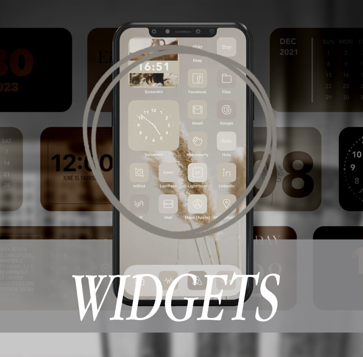 Black and White Widgets: Creating a Minimalist iPhone Look - Screen Kit™